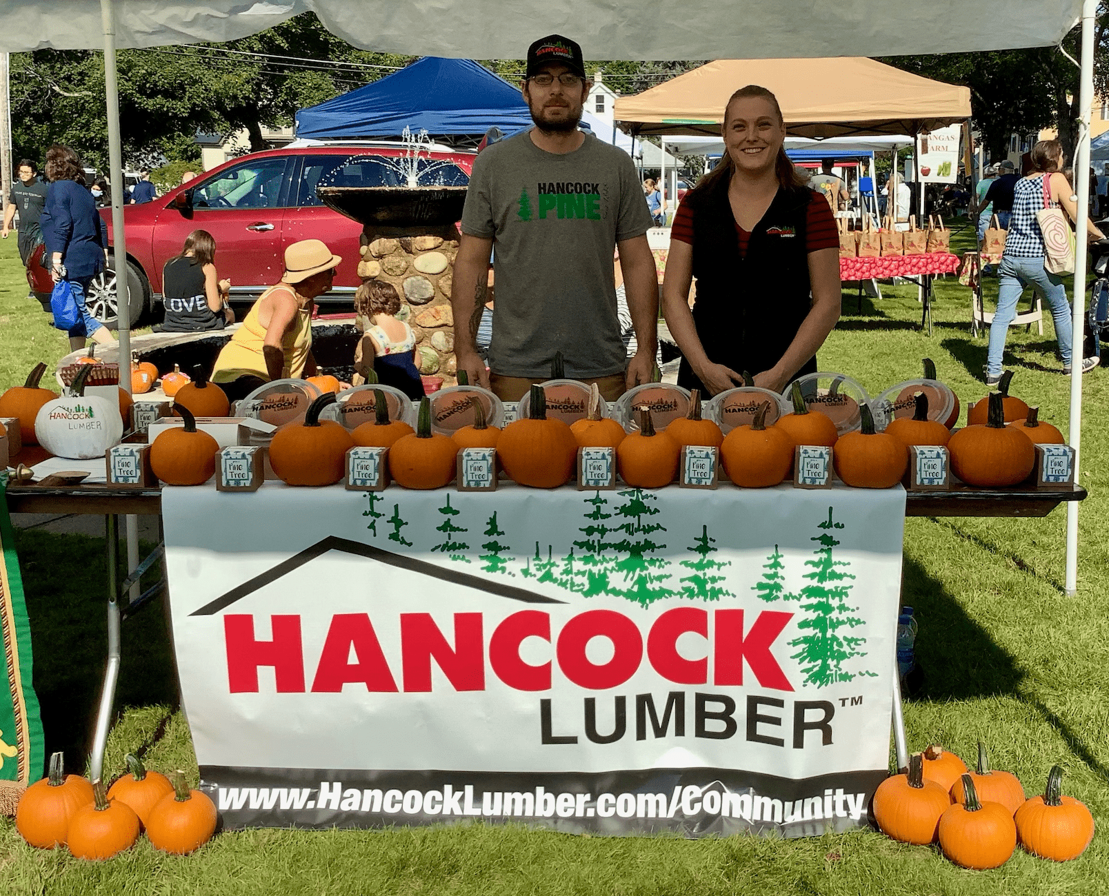 Abby Hutchins & Preston Cobb High Five! - Hancock Lumber