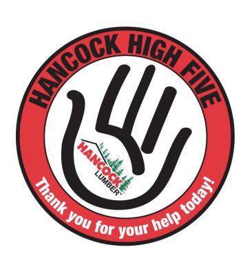 Submit a Hancock High Five! - Hancock Lumber