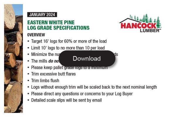 Log Specifications - Hancock Lumber