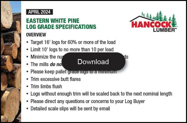 Log Suppliers - Hancock Lumber