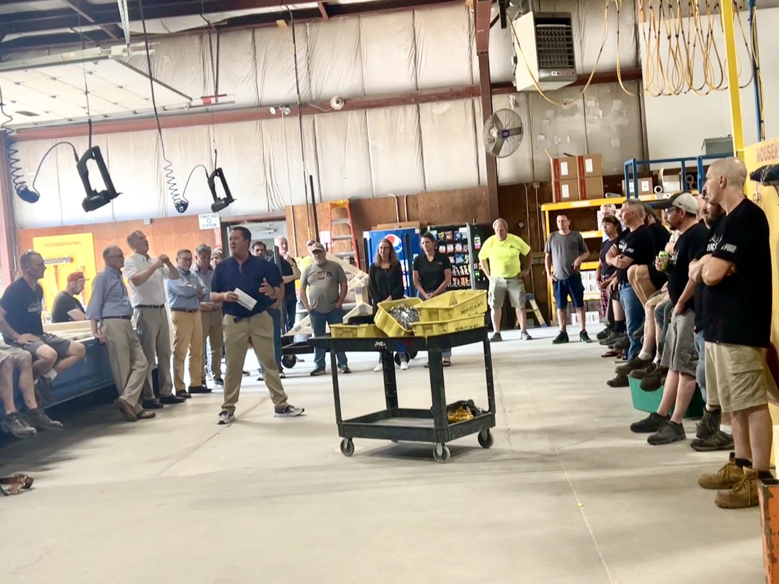 Mainely Trusses Team High Five! - Hancock Lumber