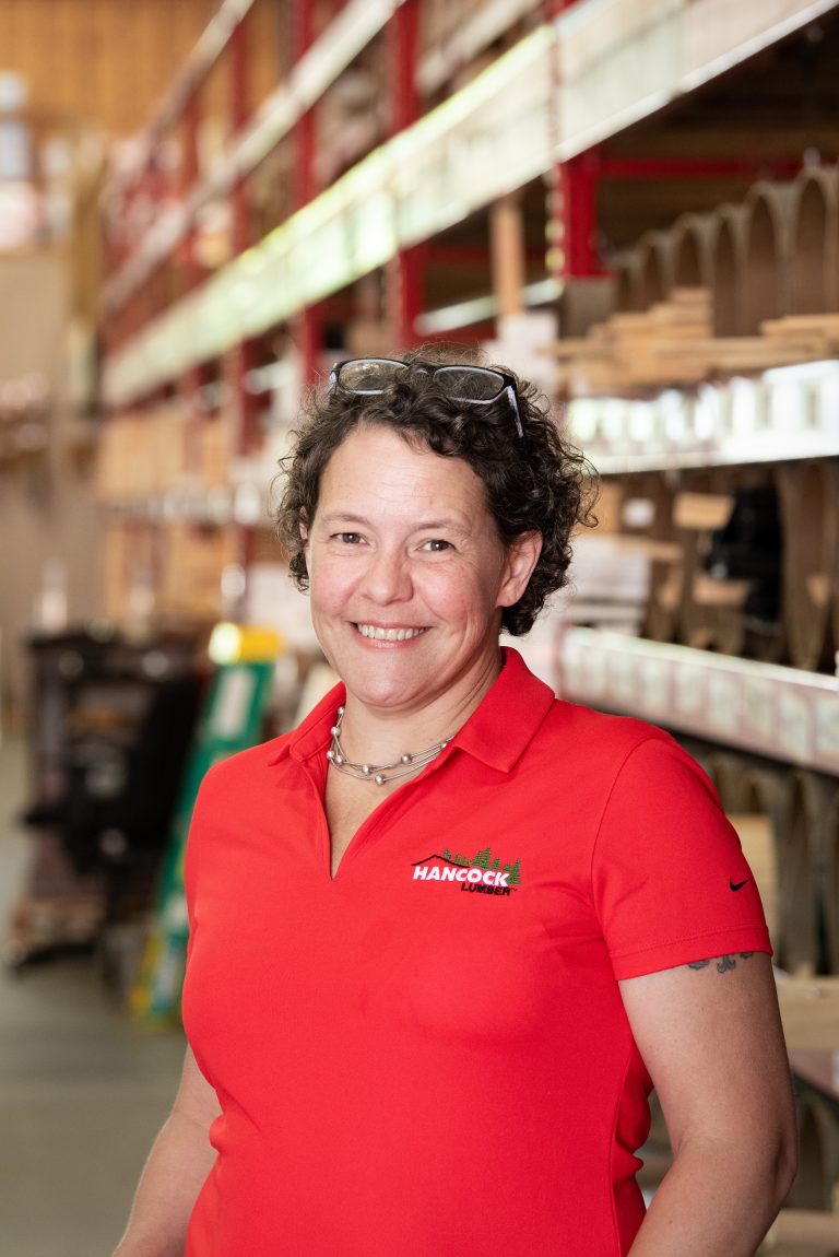 Mark Finnegan, Michelle James, Meagan Edgerly High Five! - Hancock Lumber