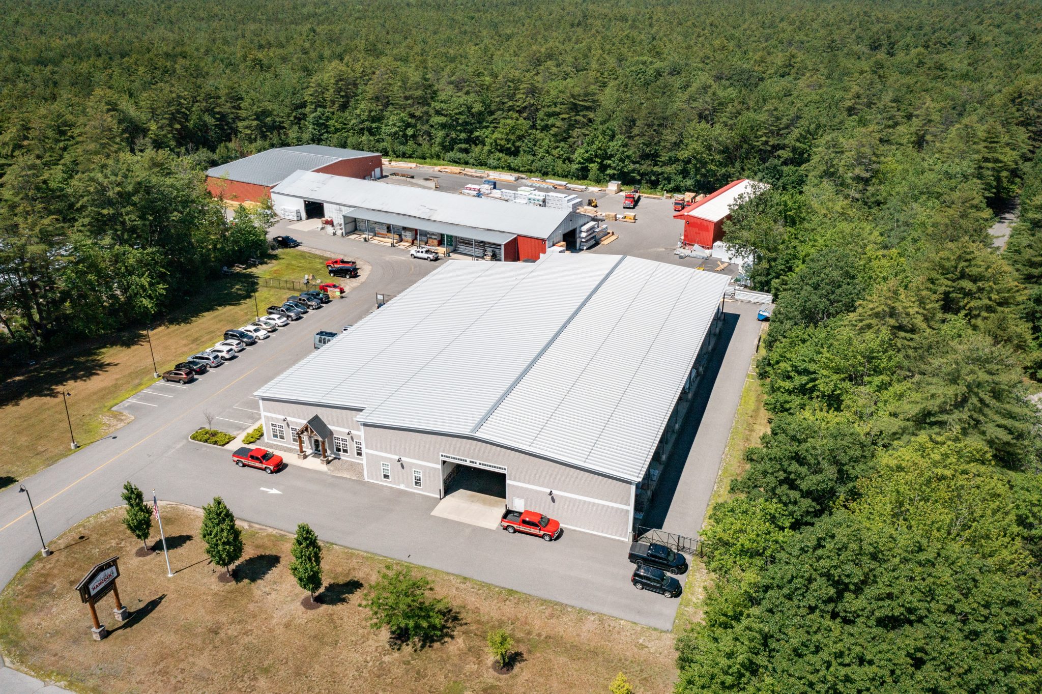 Michelle James, Meagan McDonough & Noah Gallant High Five! - Hancock Lumber